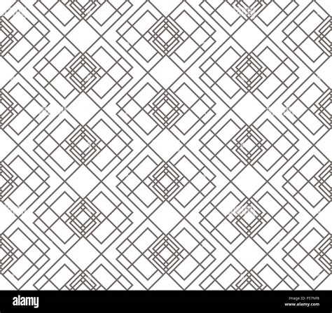 Geometric Abstract Seamless Pattern Linear Motif Background
