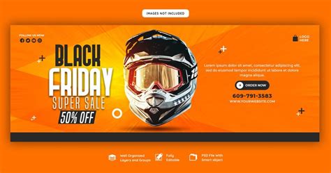 블랙 프라이데이 슈퍼 세일 페이스북 표지 템플릿 무료 Psd 파일