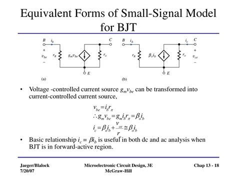 ppt chapter 13 small signal modeling and linear amplification