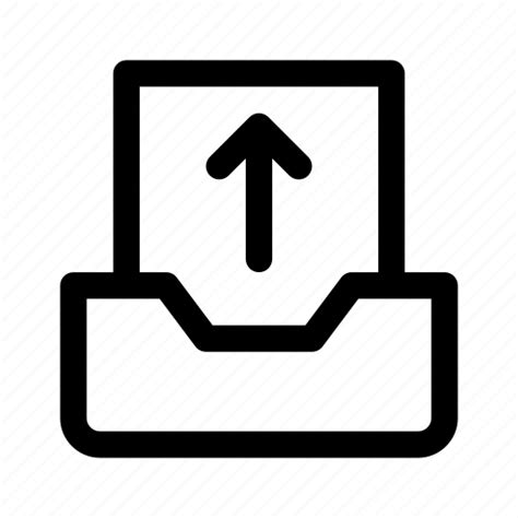 Outbox Mail Inbox Send Email Envelope Chat Icon Download On