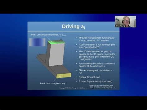 Free Video A Full Wave Electromagnetic Simulator For Frequency Domain S Parameter Calculations