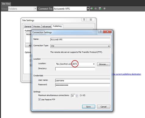 Web Hosting How To Change FTP Port Number SOS4Net Inc