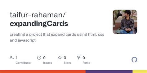 Github Taifur Rahamanexpandingcards Creating A Project That Expand