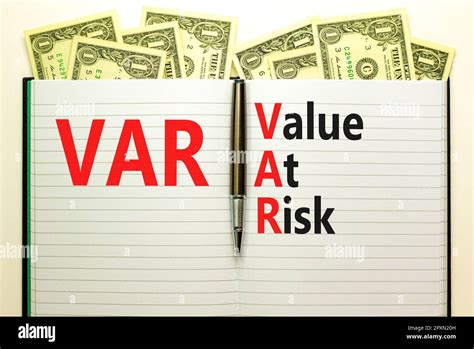 var value at risk symbol concept words var value at risk on beautiful