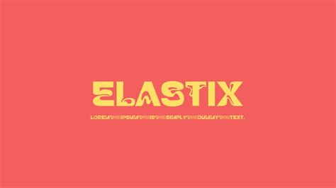 Elastix Font Download Free For Desktop And Webfont