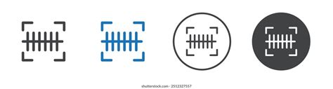 Barcode Scanner Icon Vector Logo Outline Stock Vector Royalty Free 2512327557 Shutterstock