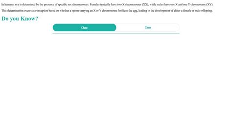 Do You Know8204 Sex Determination