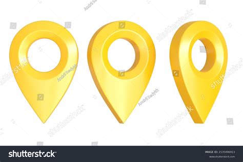 Realistic Map Pointer Isolated On White Stock Illustration Shutterstock