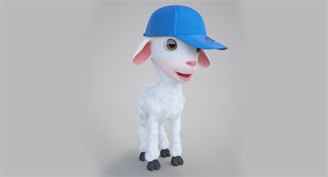 Cartoon Male Lamb Model Turbosquid 1958051