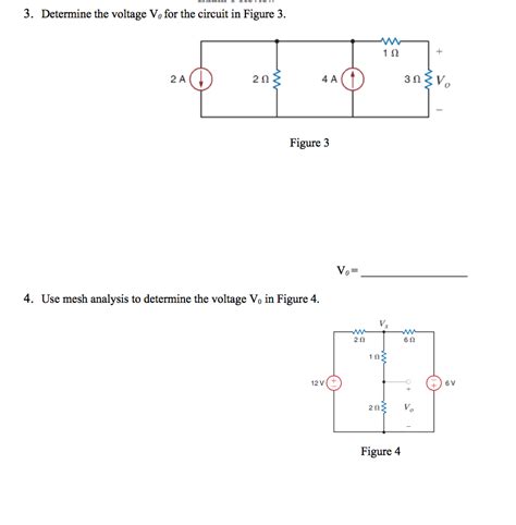 Solved Determine The Voltage V For The Circuit In Figure Chegg Com