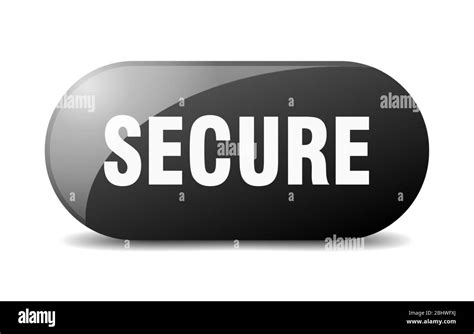 Secure Button Secure Sign Key Push Button Stock Vector Image And Art