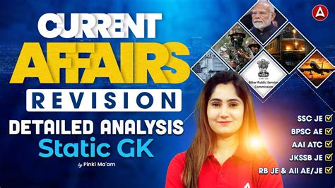 Current Affairs Revision 2025 For All Ae Je Exam Current Affairs