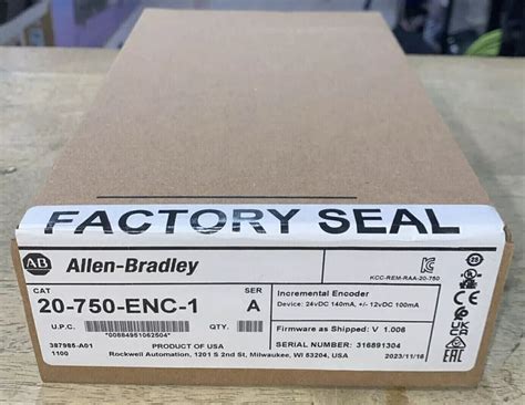 20 750 Enc 1 Allen Bradley Powerflex 750 Incremental Encoder Module