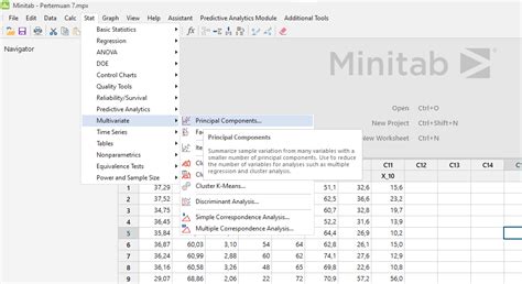 Cara Melakukan Analisis Komponen Utama Aku Atau Principal Component