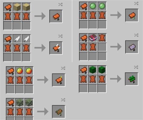 Как скрафтить седло в майнкрафте картинки