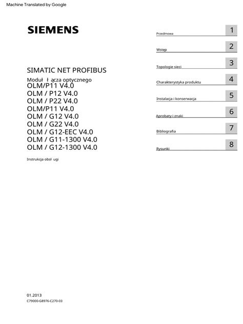 simatic net profibus optical link modules olm operating instructions pdf