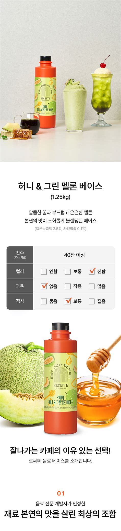 르쎄떼 허니 And 그린 멜론 베이스 그로텍이엔씨