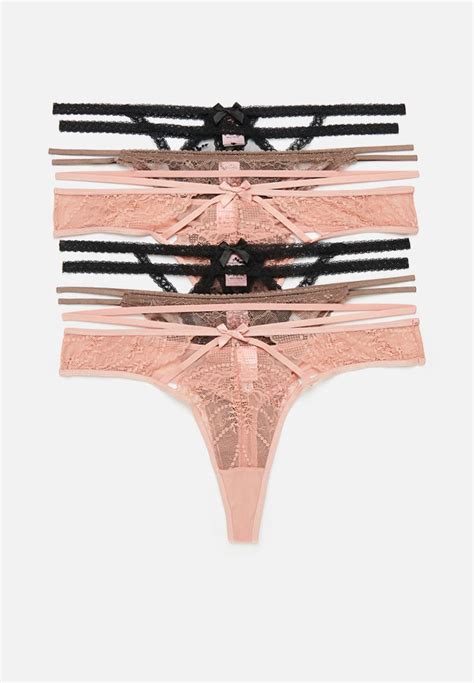 Plus 6 Pack String Cameo Brown Hunkemoller Sleepwear