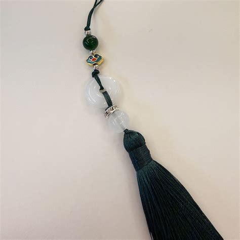 미니옥노리개 전통장신구 명주실 둥근옥 예단 한복 전통노리개 매듭 보자기포장 온채널