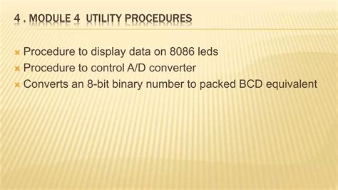 Temperature Control Using 8086 Microprocessor By Vikas Arya Pptx