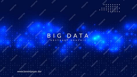 빅데이터 시각화를 위한 딥러닝 배경기술 프리미엄 벡터