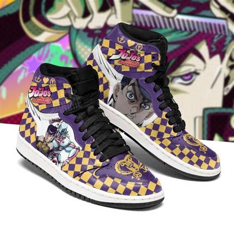 Jojos Bizarre Adventure Josuke Higashikata Anime 1 High Top Jd1 Sneak Design Trend