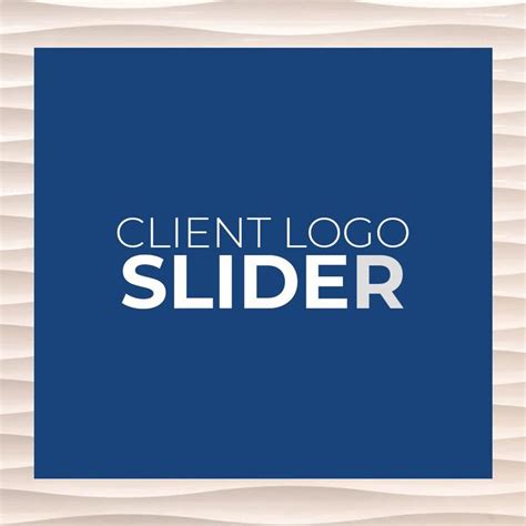 Awesome Client Logo Slider Sliders Logo Clients