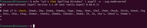 Aspell Command In Linux