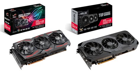 Asus Unveils The Rog Strix And Tuf Gaming X Amd Rx Xt Series Graphics Cards