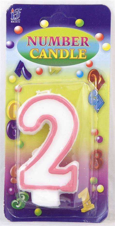 Plain Numerical Birthday Candle On Blister Pack Sangyug Online Shop