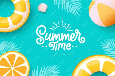 Premium Vector | Summer time text vector template design summer time ...