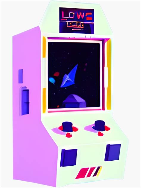 Polygon Geometric Space Arcade Design Illustration Sticker For Sale By Polygonperday Redbubble