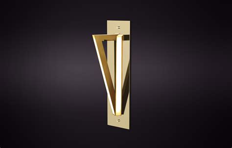 Pythagoras Wall Light Geometric Brass Lighting