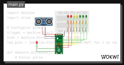 Sensor De Proximidad Wokwi ESP STM Arduino Simulator