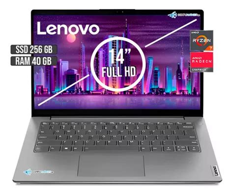 Portatil Lenovo Amd Ryzen U Disco Ssd Gb Ram Gb