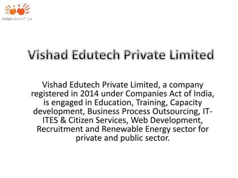 vishad edutech private limited ppt
