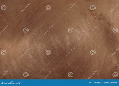 Copper Surface With Circular Scratches Textured Copper Surface For