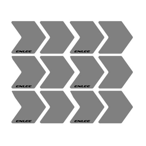 Enlee E Rs2301 12개대 자전거 바퀴 세트 반사 스티커 야간 사이클링 반사 표지판