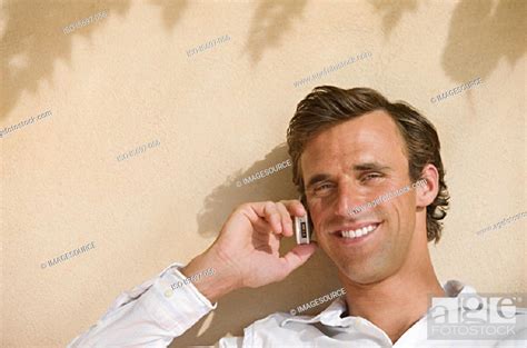 Man Using Mobile Phone Stock Photo Picture And Royalty Free Image Pic ISO IS