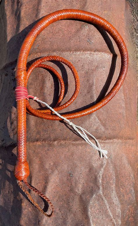 7 5 Foot Roo Hide Bull Whip Xmas Special 3 Free Crackers With This