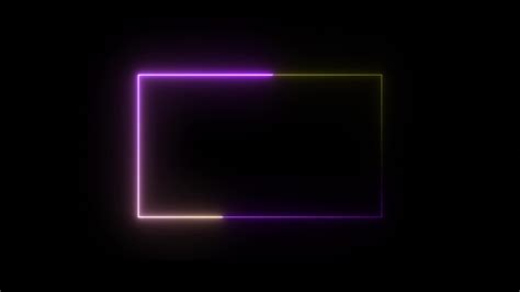 Saber Neon Frame 34639584 Stock Video At Vecteezy