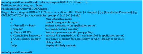 Mac Agent Command Line Non Interactive Deployment