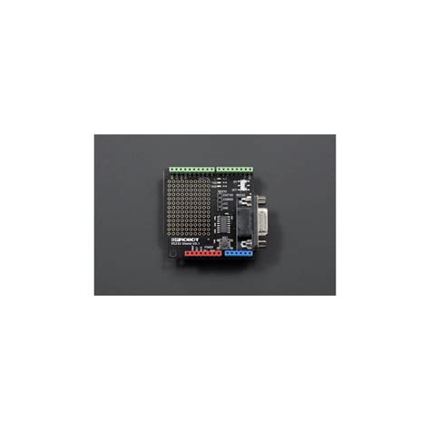 Shield Db9 Rs232 Max3232 With Built In Millefori Board For Arduino