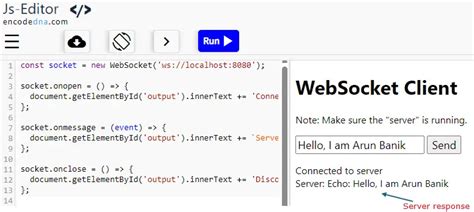 Real Time Web Communication Simple Websocket Example With Node Js And Javascript
