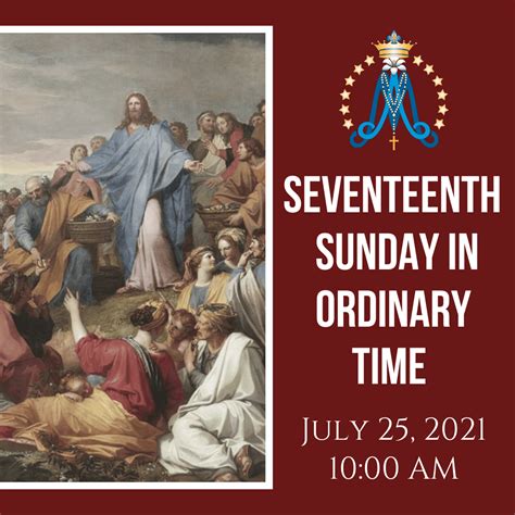 Seventeenth Sunday In Ordinary Time St Mary