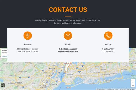 Address And Email Website Design By Nicepage