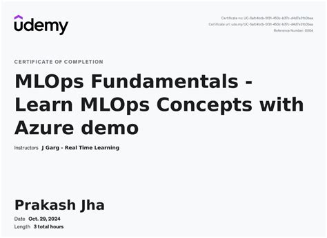 Prakash Kumar Jha On Linkedin Mlops Azure Machinelearning Continuouslearning Certification