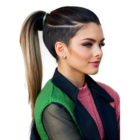 Download Ponytail With Undercut Png Wallpapers Com