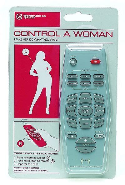 Control A Woman Remote Control Goofts Funny Gifts Gags And Pranks