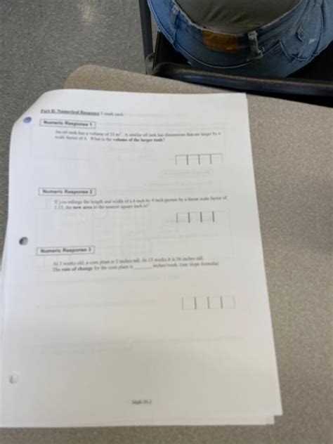 Solved Part B Numerical Response 1 Mark Each Numeric